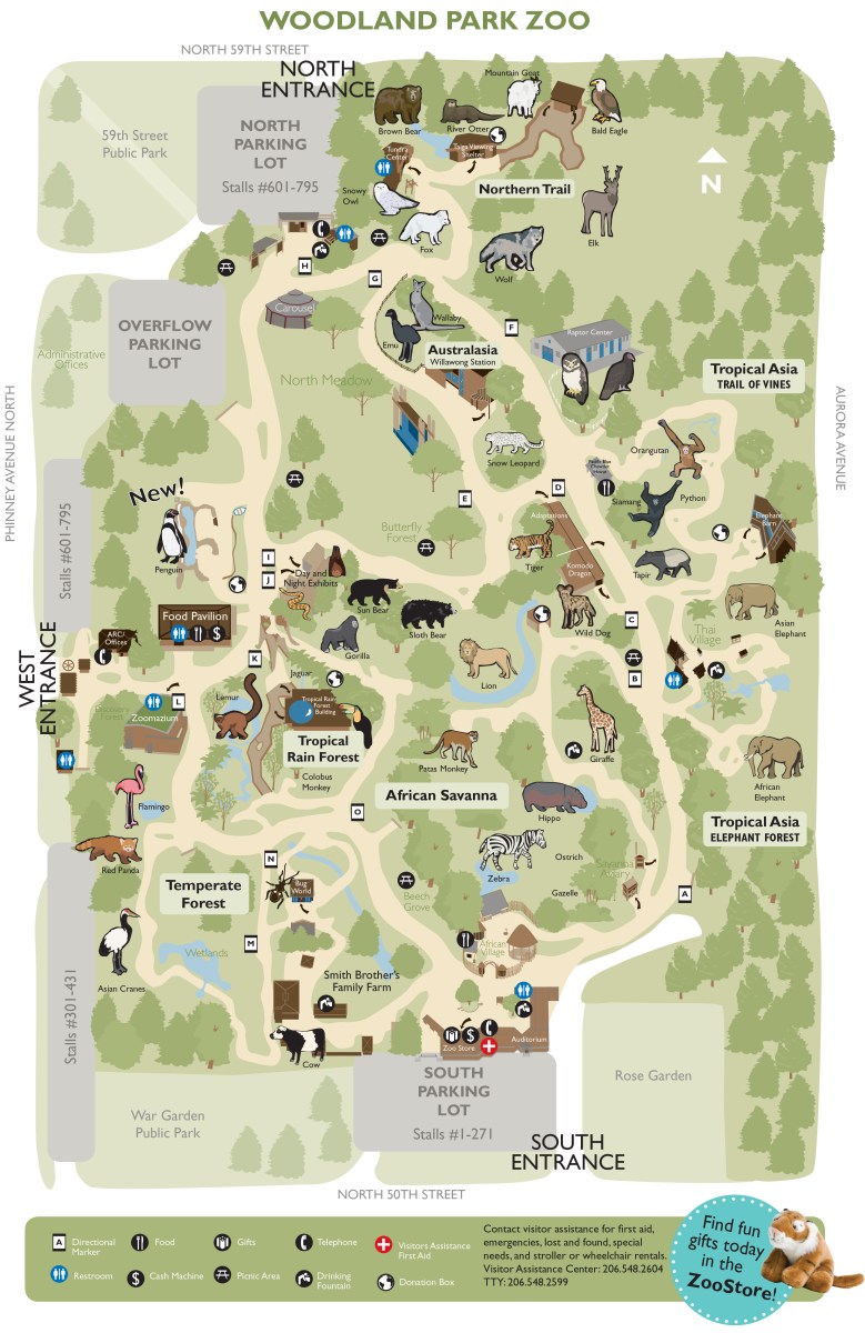 Woodland Park Zoo Map – Suzanne Gerber
