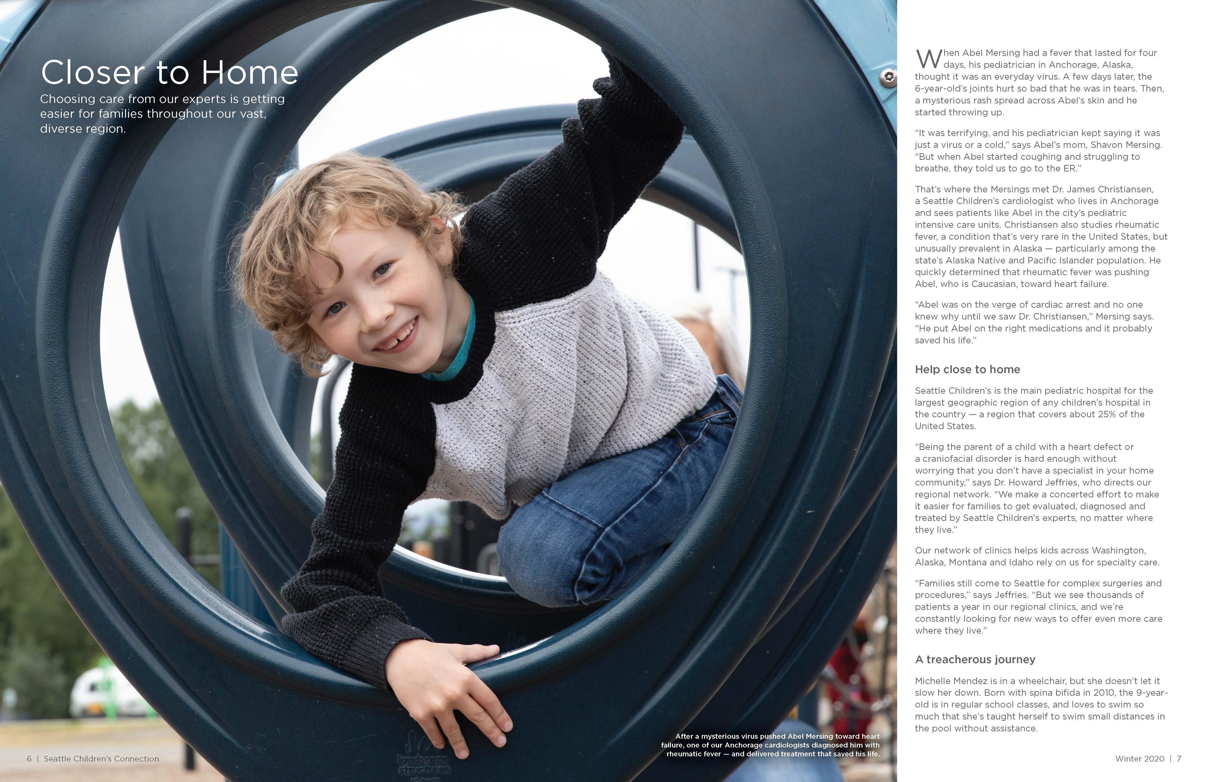 Seattle Children’s Connection Magazine – Suzanne Gerber