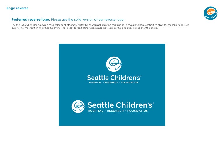 Seattle Children’s Brand Guidelines – Suzanne Gerber
